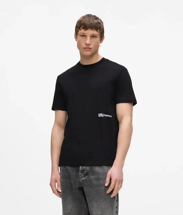 KL JEANS Karl Quote T-shirt - Black