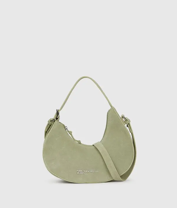 KL JEANS Jeans Rounded Suede Top Handle Bag