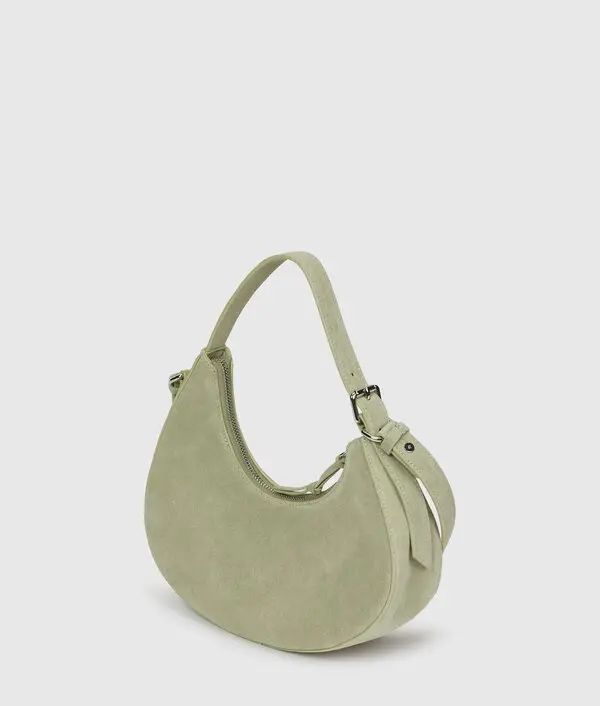 KL JEANS Jeans Rounded Suede Top Handle Bag