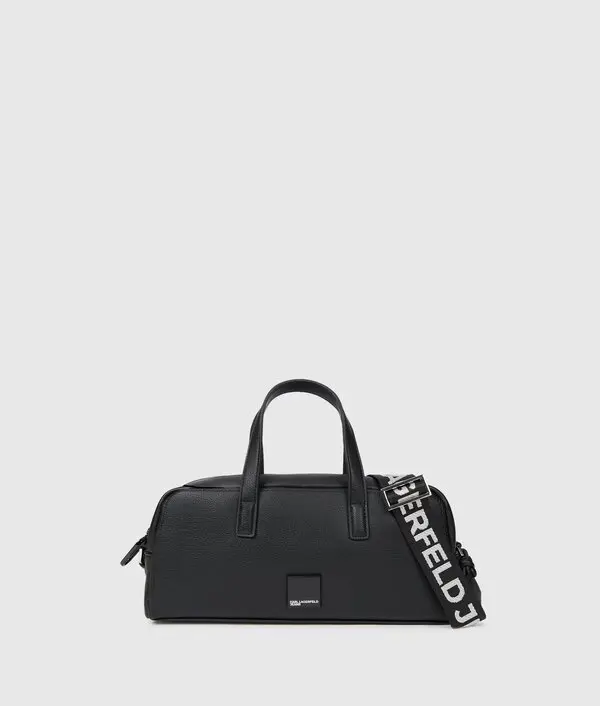 Karl Lagerfeld Box Logo Bowling Bag - Black