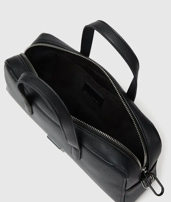 Karl Lagerfeld Box Logo Bowling Bag - Black
