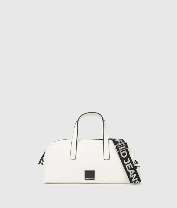 KL JEANS Jeans Box Logo Bowling Bag - Egret