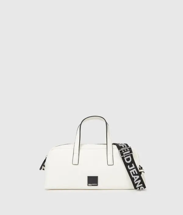 KL JEANS Jeans Box Logo Bowling Bag - Egret