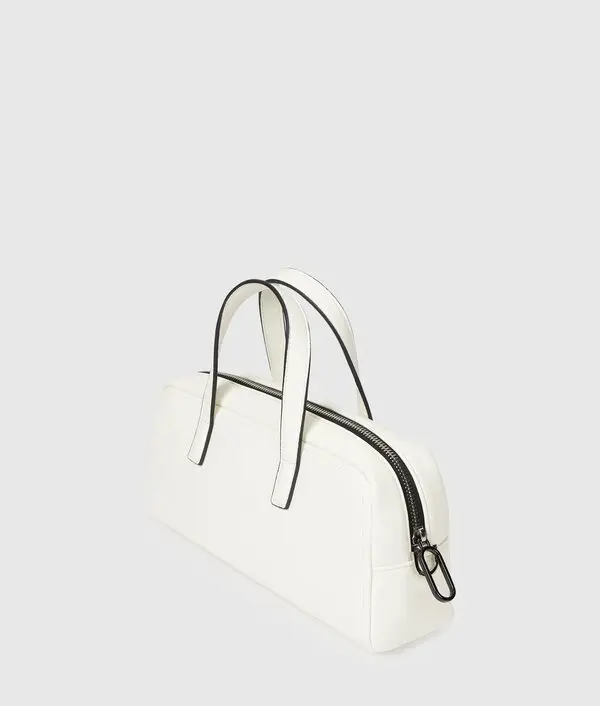 KL JEANS Jeans Box Logo Bowling Bag - Egret