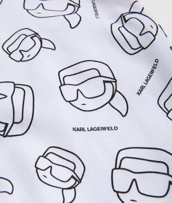 Karl Lagerfeld Ikon Print Three-piece Baby Set