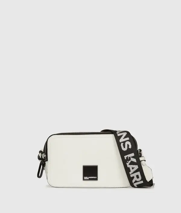Karl Lagerfeld Jeans Box Logo Camera Bag - Egret