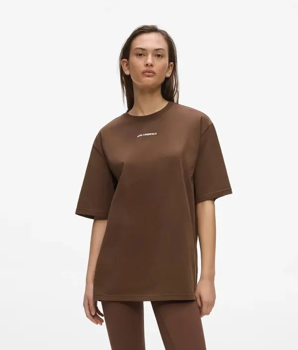 Karl Lagerfeld Logo T-shirt - Chestnut