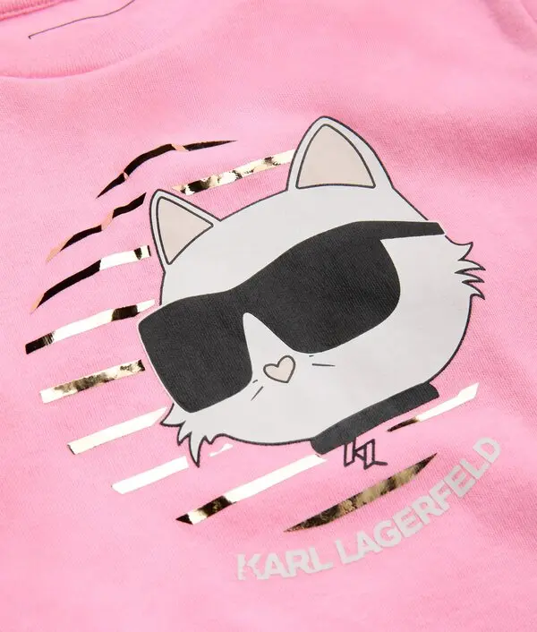 Karl Lagerfeld Baby Ikon Choupette Short-sleeved Dress