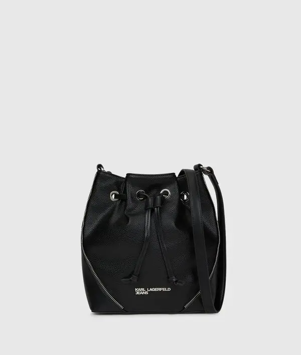 Karl Lagerfeld Rebel Bucket Bag - Black