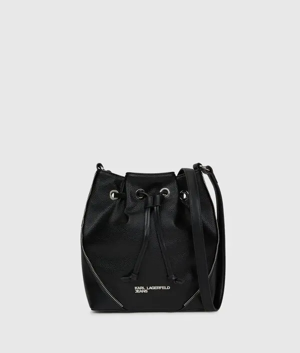 Karl Lagerfeld Rebel Bucket Bag - Black