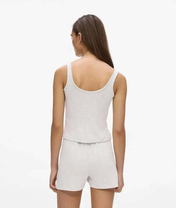 Karl Lagerfeld Logo Embroidered Loungewear Shorts