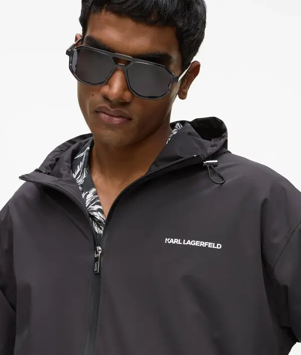 Karl Lagerfeld Hooded Zip-up Jacket