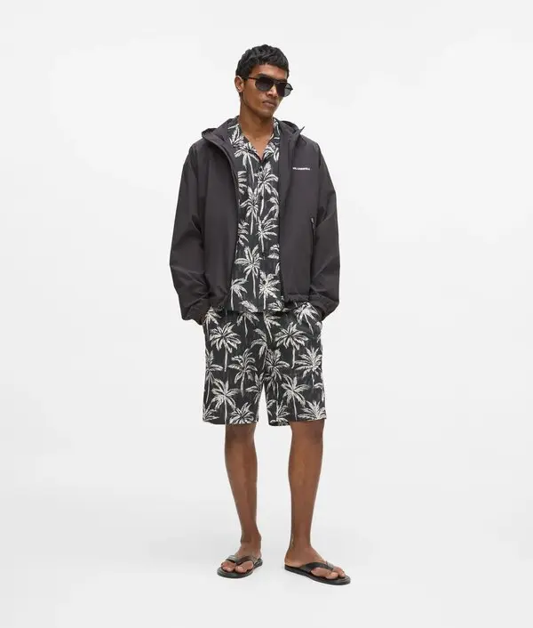 Karl Lagerfeld Hooded Zip-up Jacket