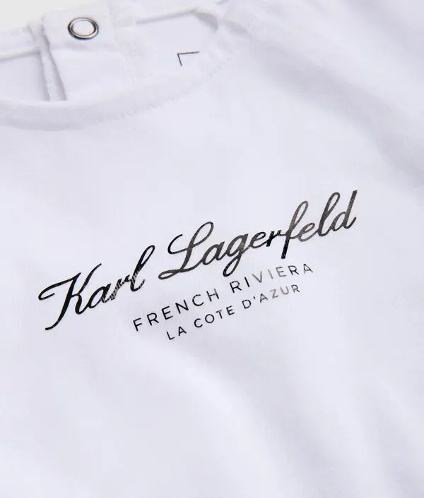 Karl Lagerfeld Baby Ikon T-shirt And Skirt Set