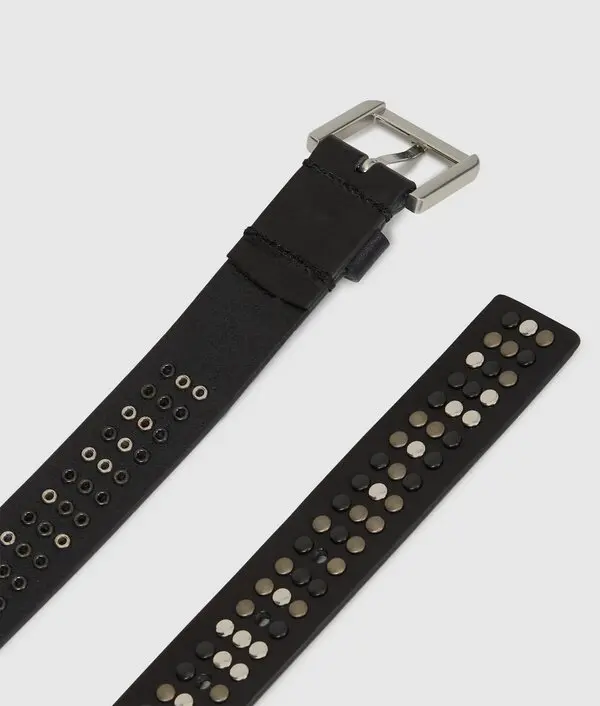 KL JEANS Leather Studded Belt