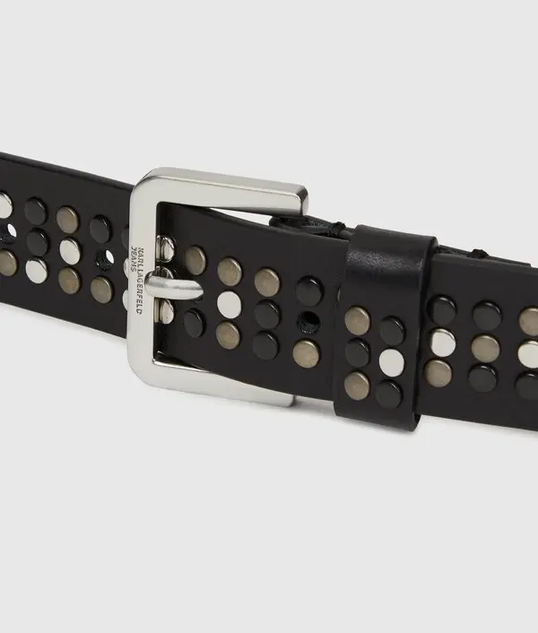 KL JEANS Leather Studded Belt