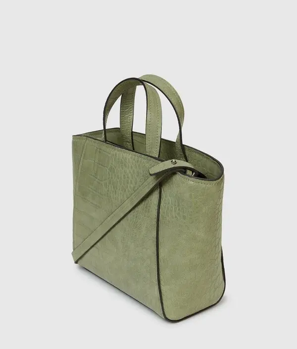 KL JEANS Croco Mini Tote Bag