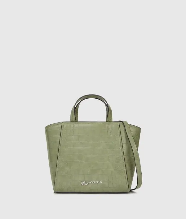 KL JEANS Jeans Croco Effect Mini Tote Bag