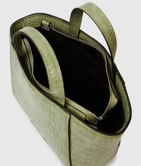KL JEANS Jeans Croco Effect Mini Tote Bag