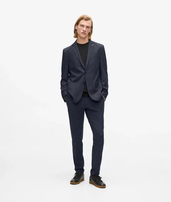 Karl Lagerfeld Patch Pocket Blazer - Navy