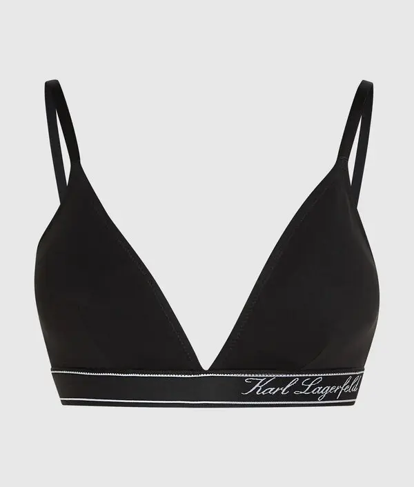 Karl Lagerfeld Piped Triangle Bralette
