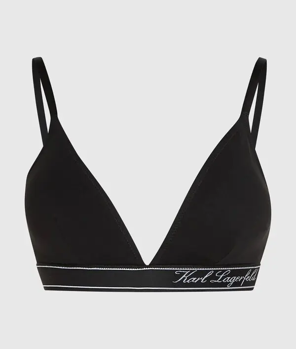 Karl Lagerfeld Piped Triangle Bralette