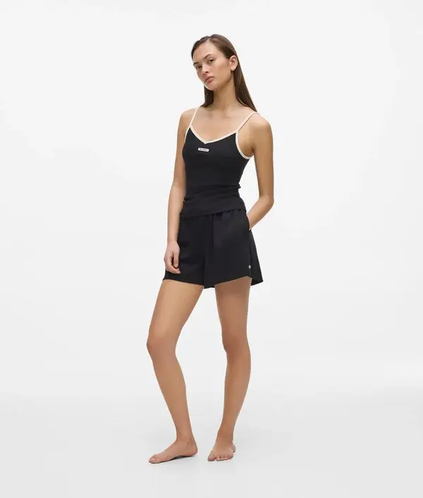 Karl Lagerfeld Monochrome Loungewear Shorts - Black