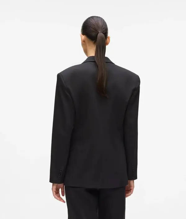 Karl Lagerfeld Kl X Amber Valletta Structured Single-breasted Blazer