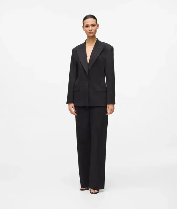 Karl Lagerfeld Kl X Amber Valletta Structured Single-breasted Blazer