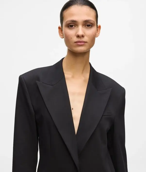 Karl Lagerfeld Kl X Amber Valletta Structured Single-breasted Blazer