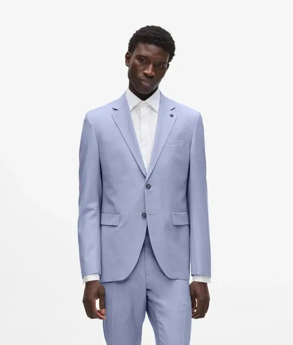 Karl Lagerfeld Slim-fit Blazer - Indigo