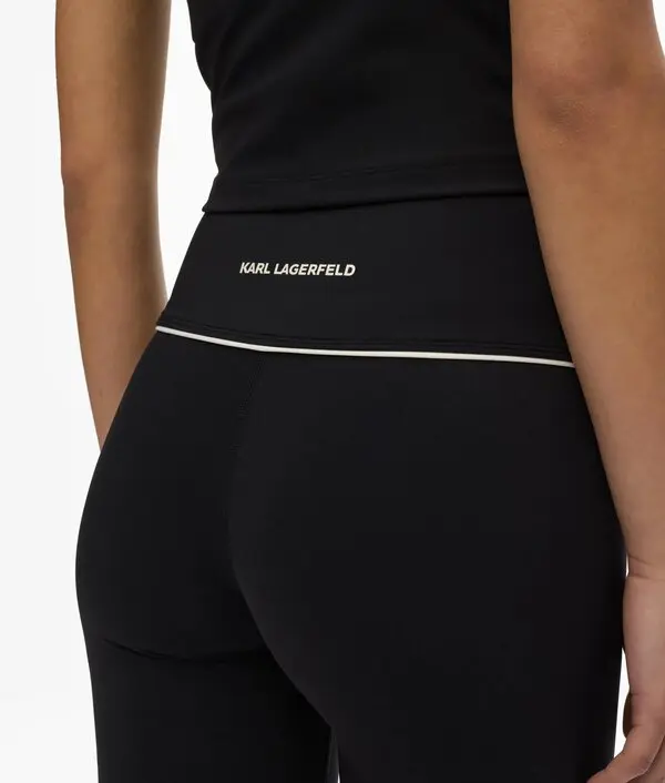 Karl Lagerfeld Contrast Piping Athleisure Shorts