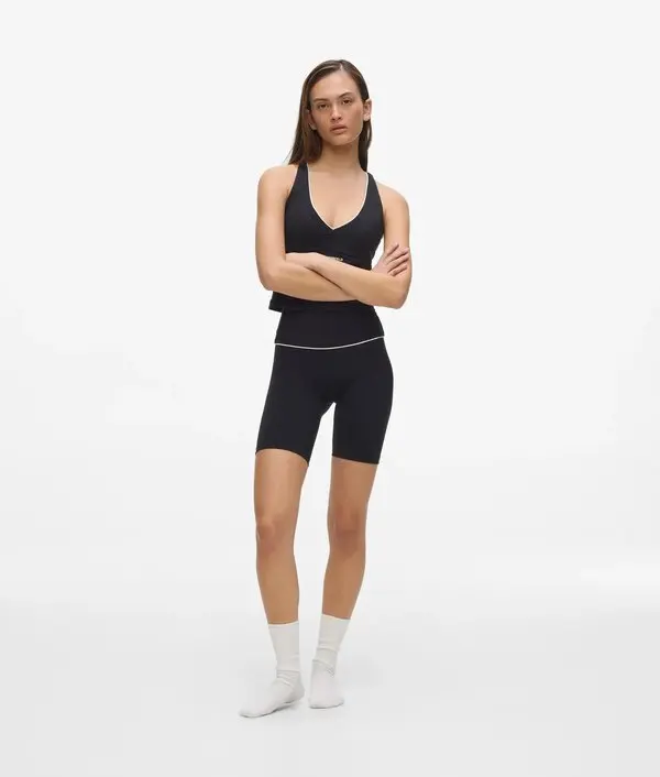 Karl Lagerfeld Contrast Piping Athleisure Shorts