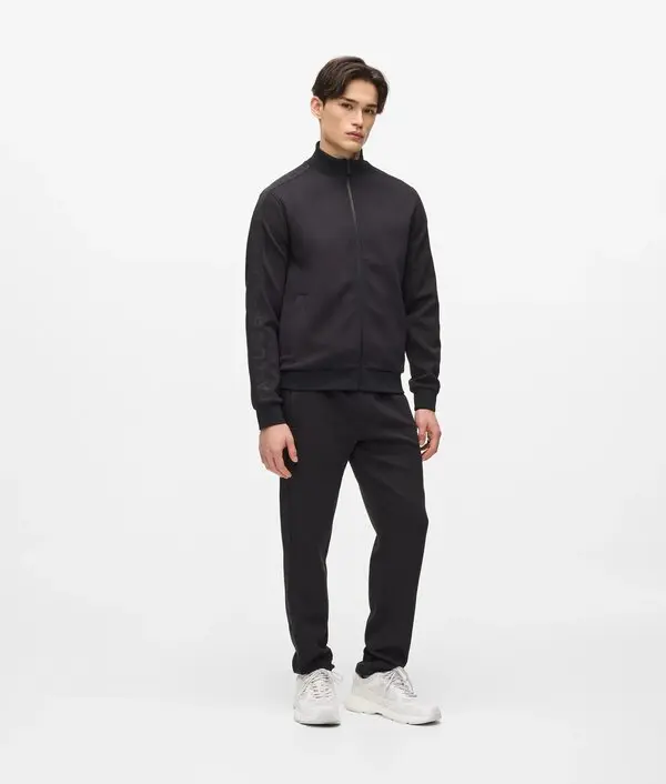 Karl Lagerfeld Logo Tape Zip-up Sweatshirt