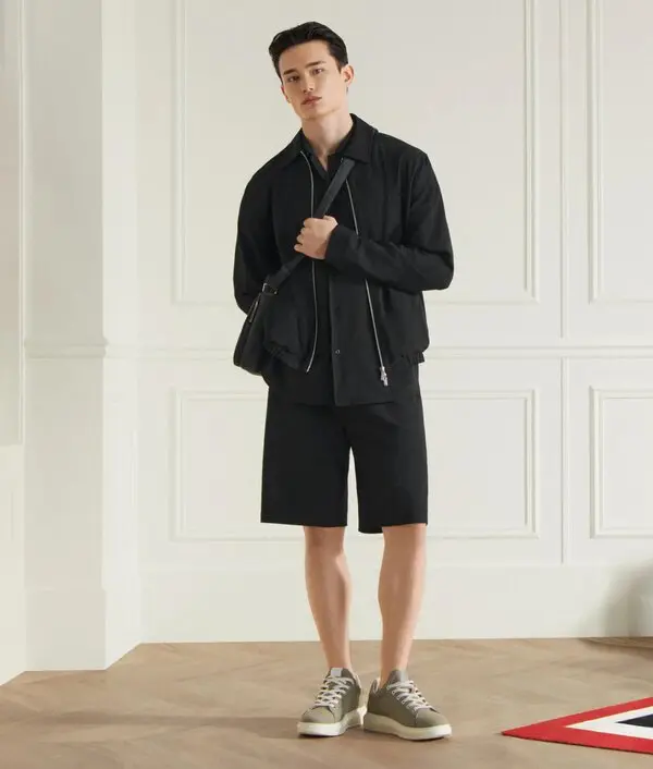 Karl Lagerfeld Logo Tape Zip-up Sweatshirt