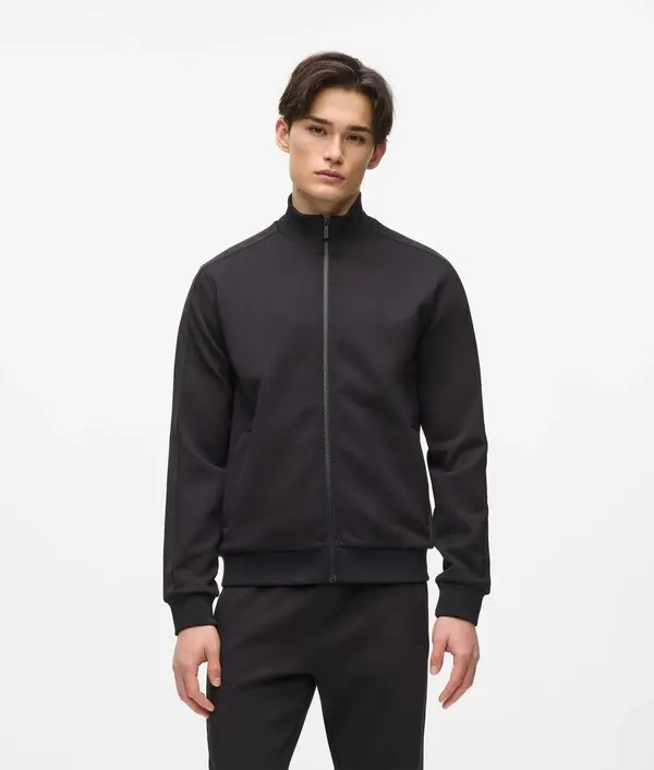 Karl Lagerfeld Logo Tape Zip-up Sweatshirt
