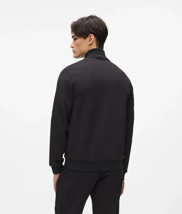 Karl Lagerfeld Logo Tape Zip-up Sweatshirt