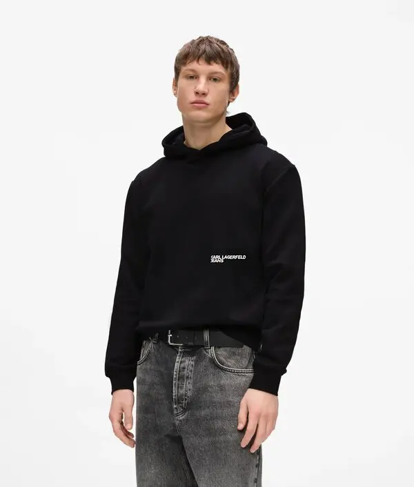 KL JEANS Jeans Organic Cotton Hoodie With Graffiti Back Print