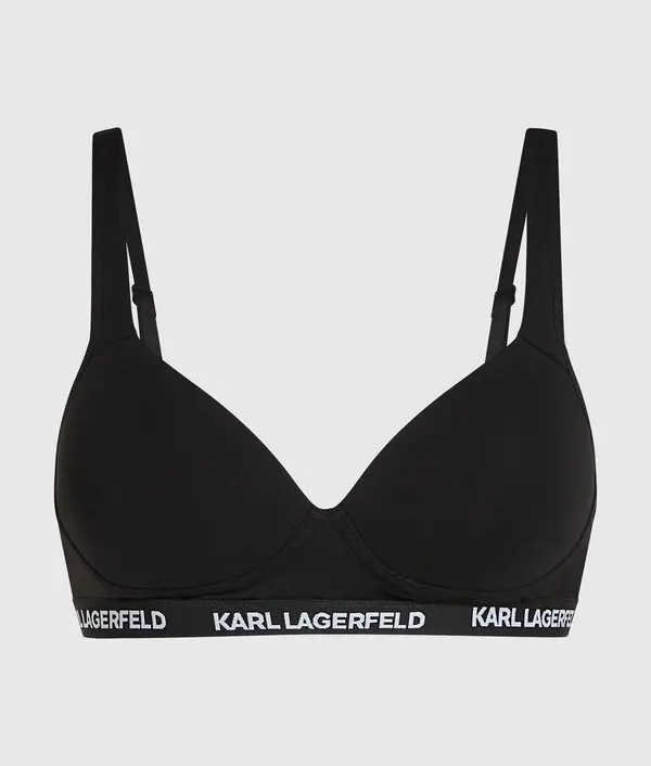 Karl Lagerfeld Logo Padded Bra