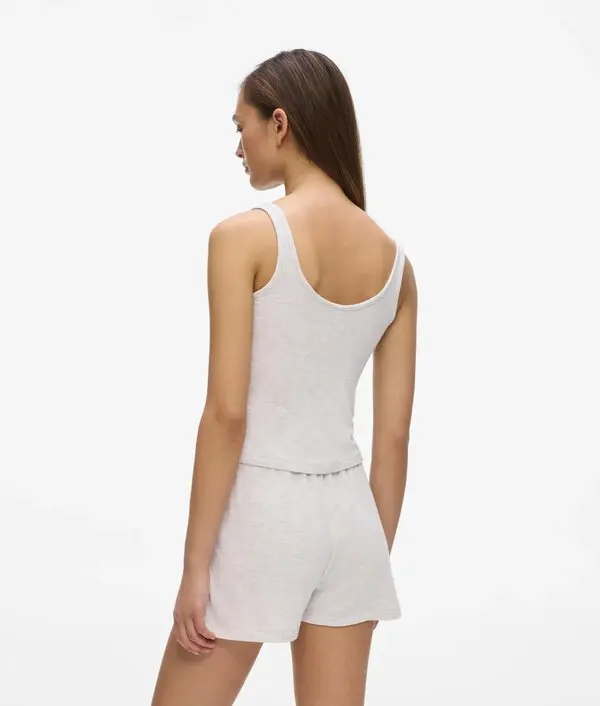 Karl Lagerfeld Faux-pearl Embellished Loungewear Tank Top