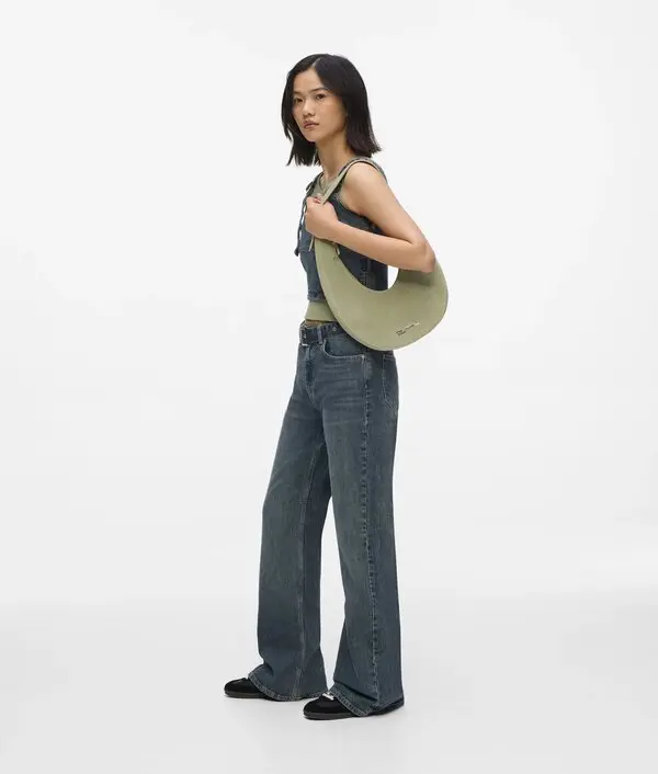 KL JEANS Rounded Suede Hobo Bag