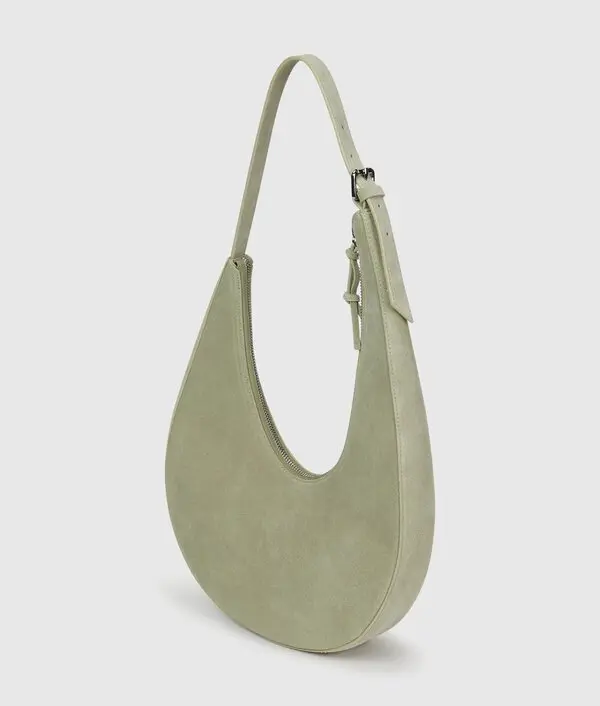 KL JEANS Rounded Suede Hobo Bag