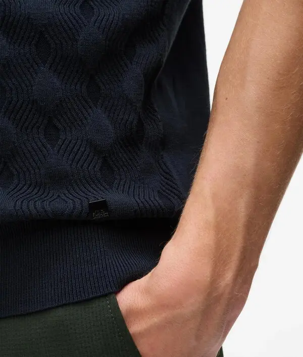 Karl Lagerfeld Short-sleeved Textured Sweater