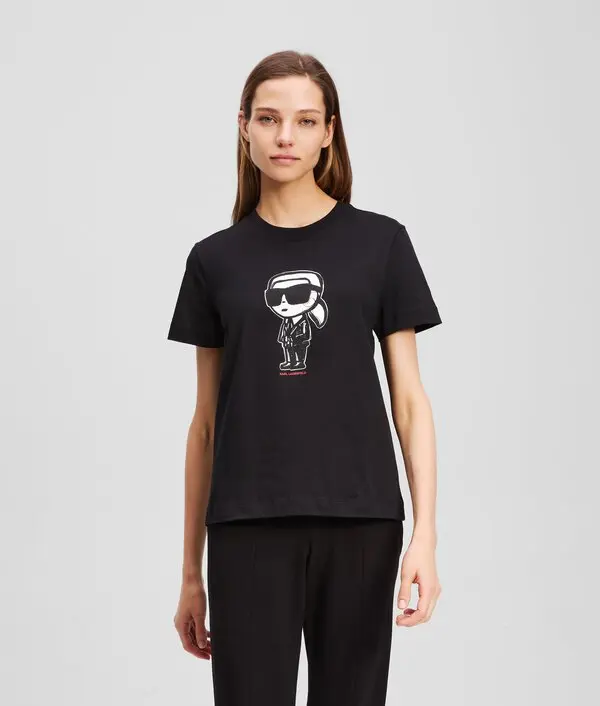 Karl Lagerfeld Ikon Sketch T-shirt - Black