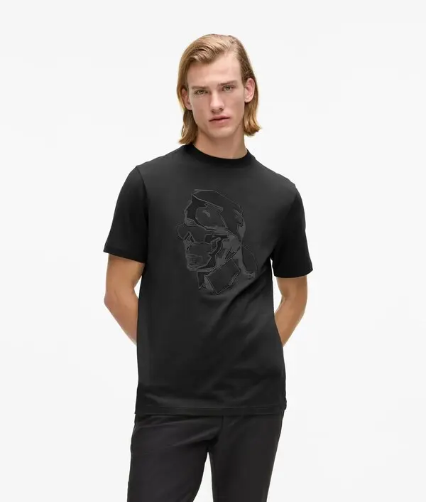 Karl Lagerfeld Tonal Karl Print T-shirt - Black