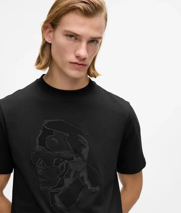 Karl Lagerfeld Tonal Karl Print T-shirt - Black