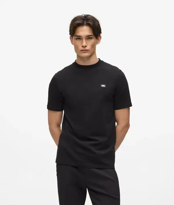 Karl Lagerfeld Logo Patch T-shirt - Black