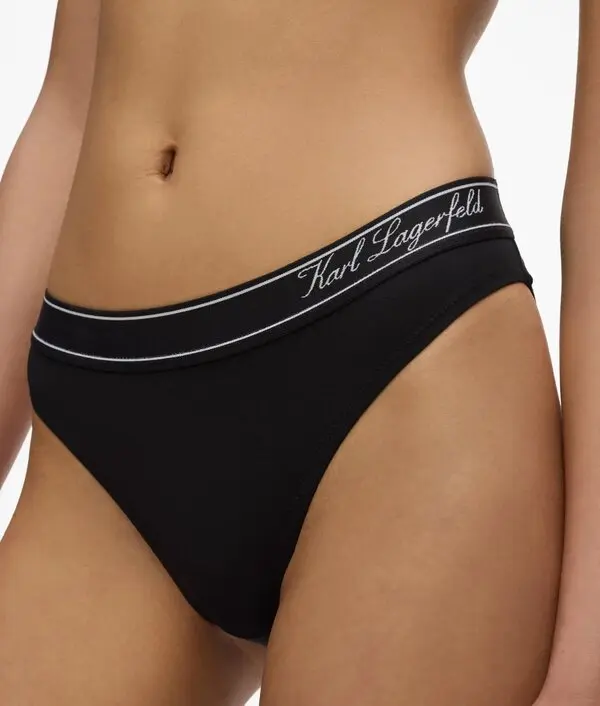 Karl Lagerfeld Organic Cotton Blend Stripe Brief