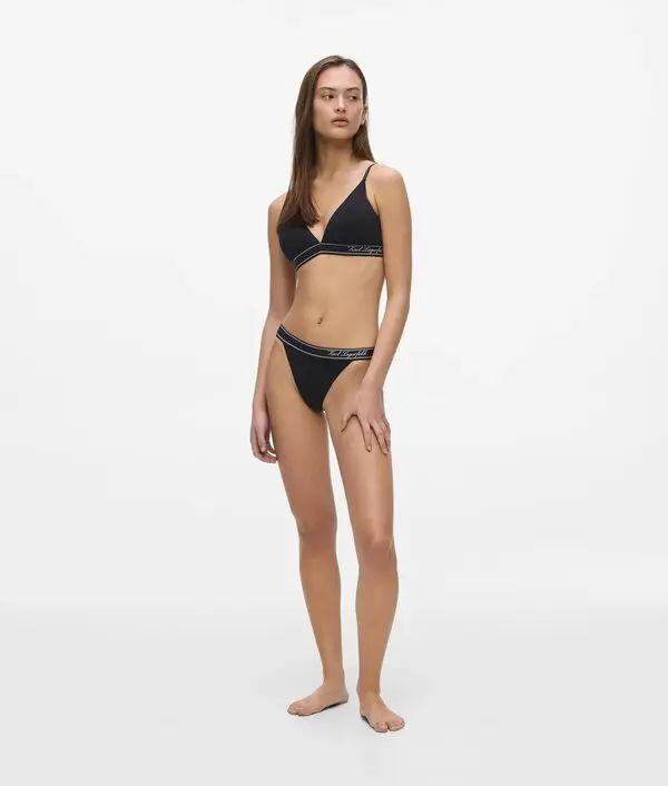Karl Lagerfeld Stripe Thong