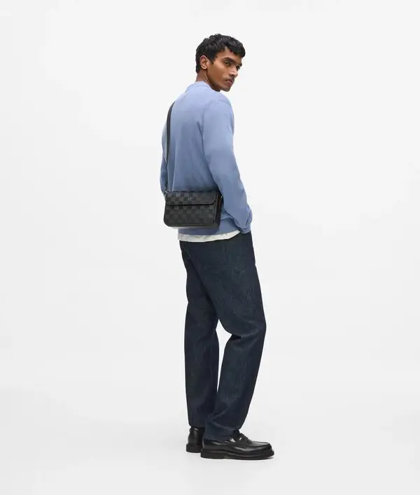 Karl Lagerfeld Monogram Checkerboard Crossbody Bag